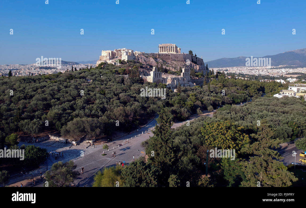Athens aerial view acropolis hi-res stock photography and images - Alamy