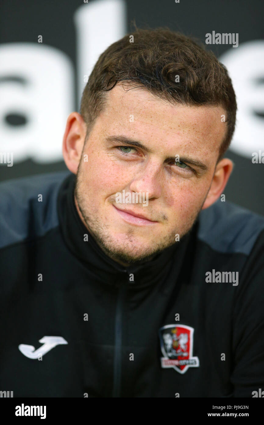 Exeter City's Pierce Sweeney Stock Photo - Alamy