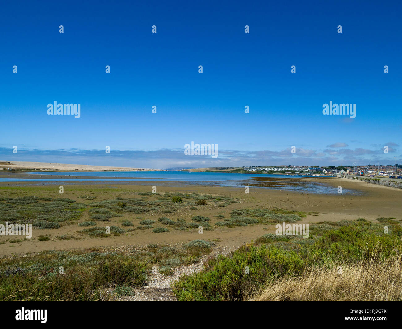 Fleet Lagoon at Chesil beach, Dorset, England, UK Stock Photo - Alamy