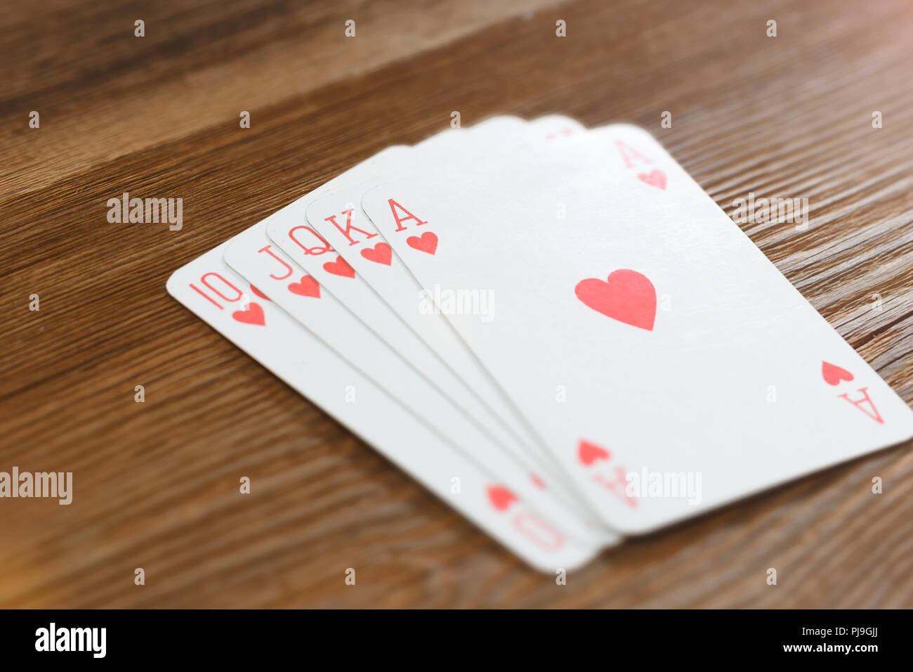 Poker cards royal flush the highest ranking hand in holdem poker on ...