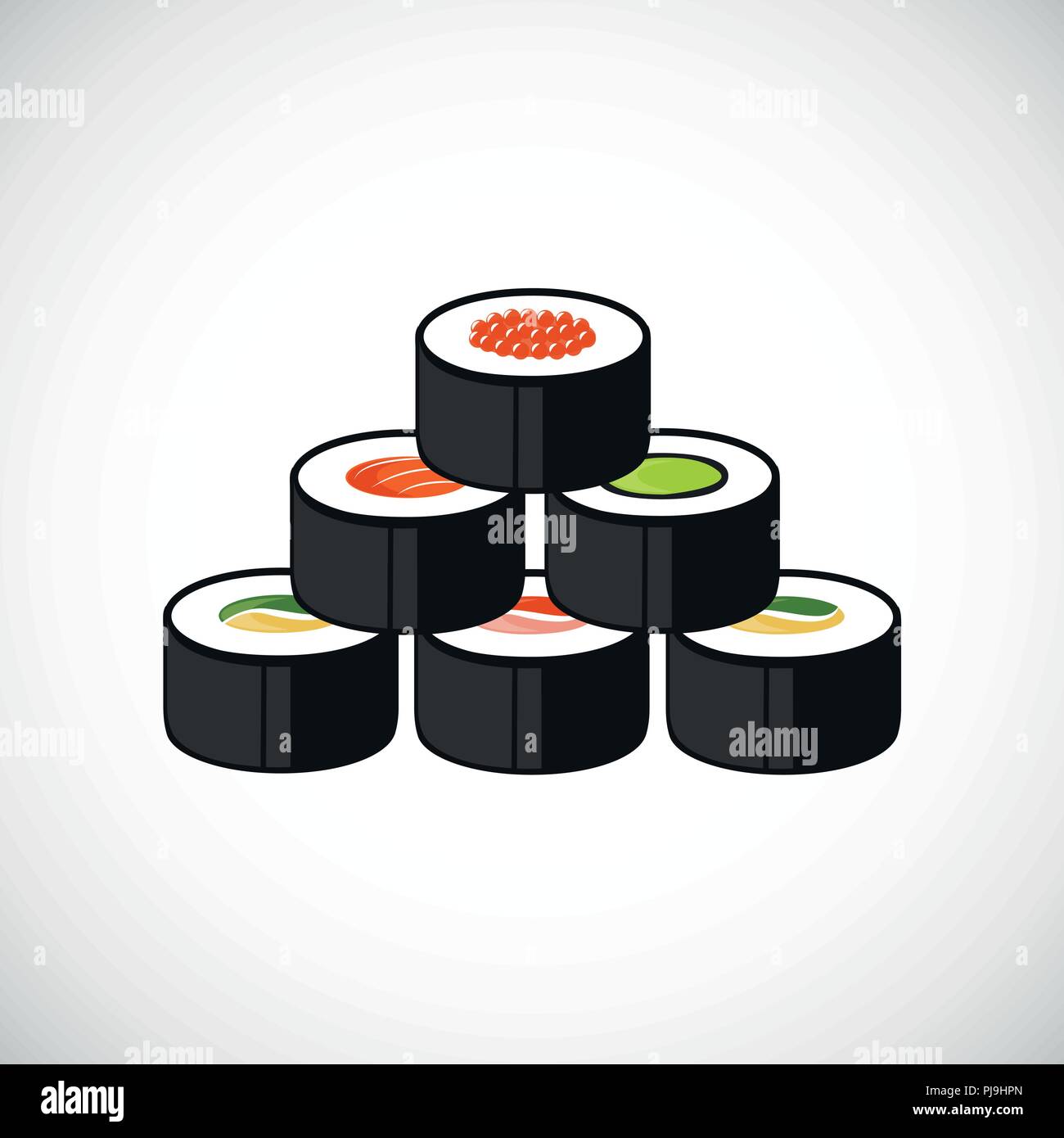 Tuna tower Stock Vector Images - Alamy