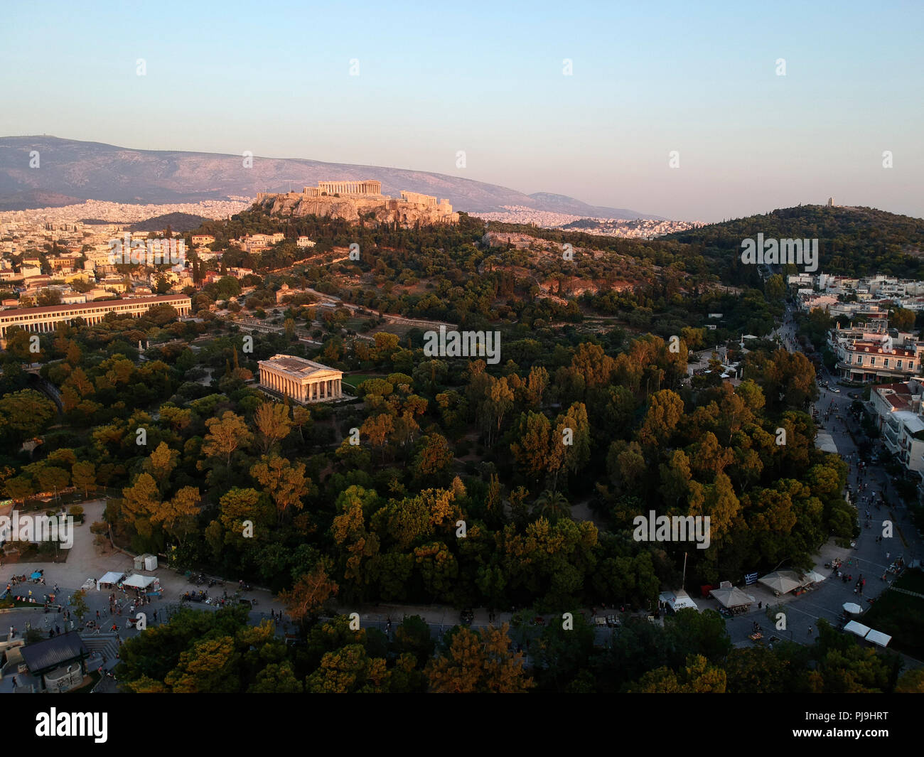 Aerial acropolis athens hi-res stock photography and images - Alamy