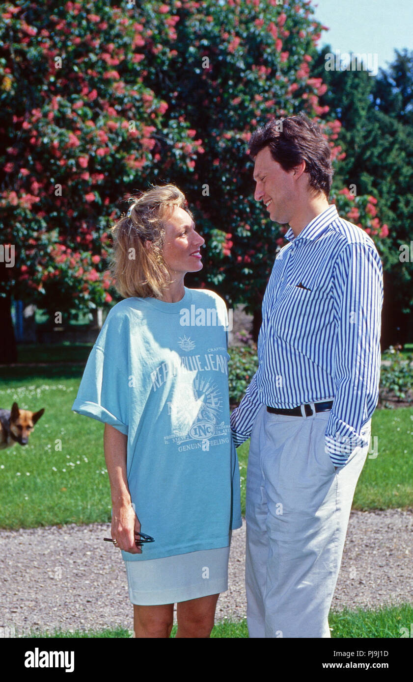 Wilhelm Albert Fürst von Urach, Graf von Württemberg mit Ehefrau Karen ...