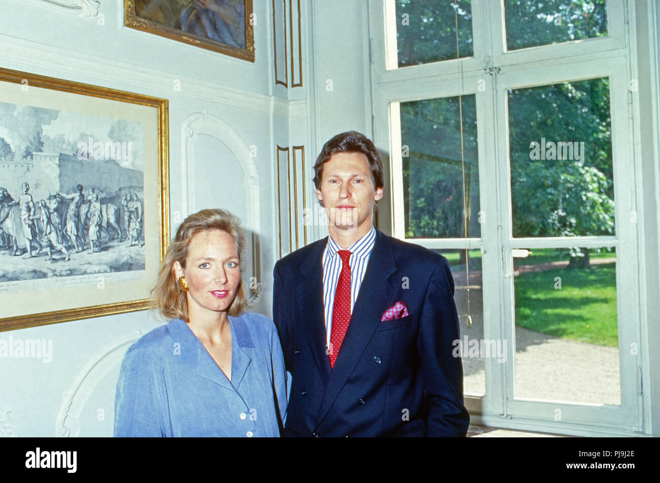 Wilhelm Albert Fürst von Urach, Graf von Württemberg mit Ehefrau Karen ...