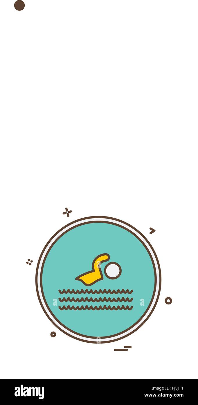 Swimming icon design vector Stock Vector Image & Art - Alamy