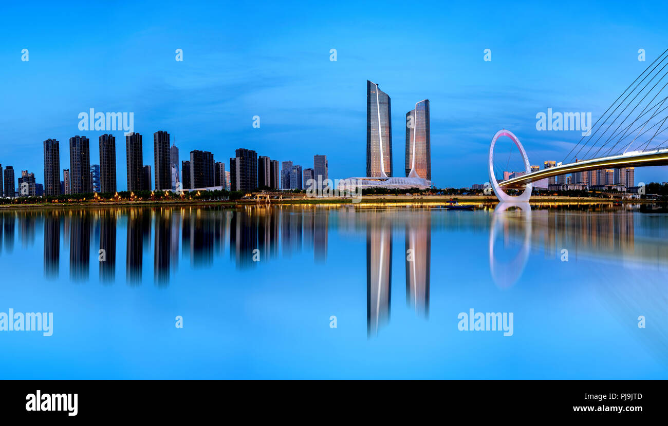 Nanjing overpass and night view hi-res stock photography and images - Alamy