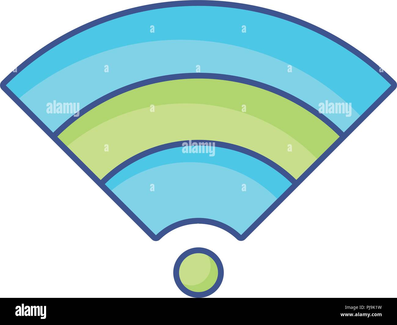 wifi symbol icon over white background, vector illustration Stock ...