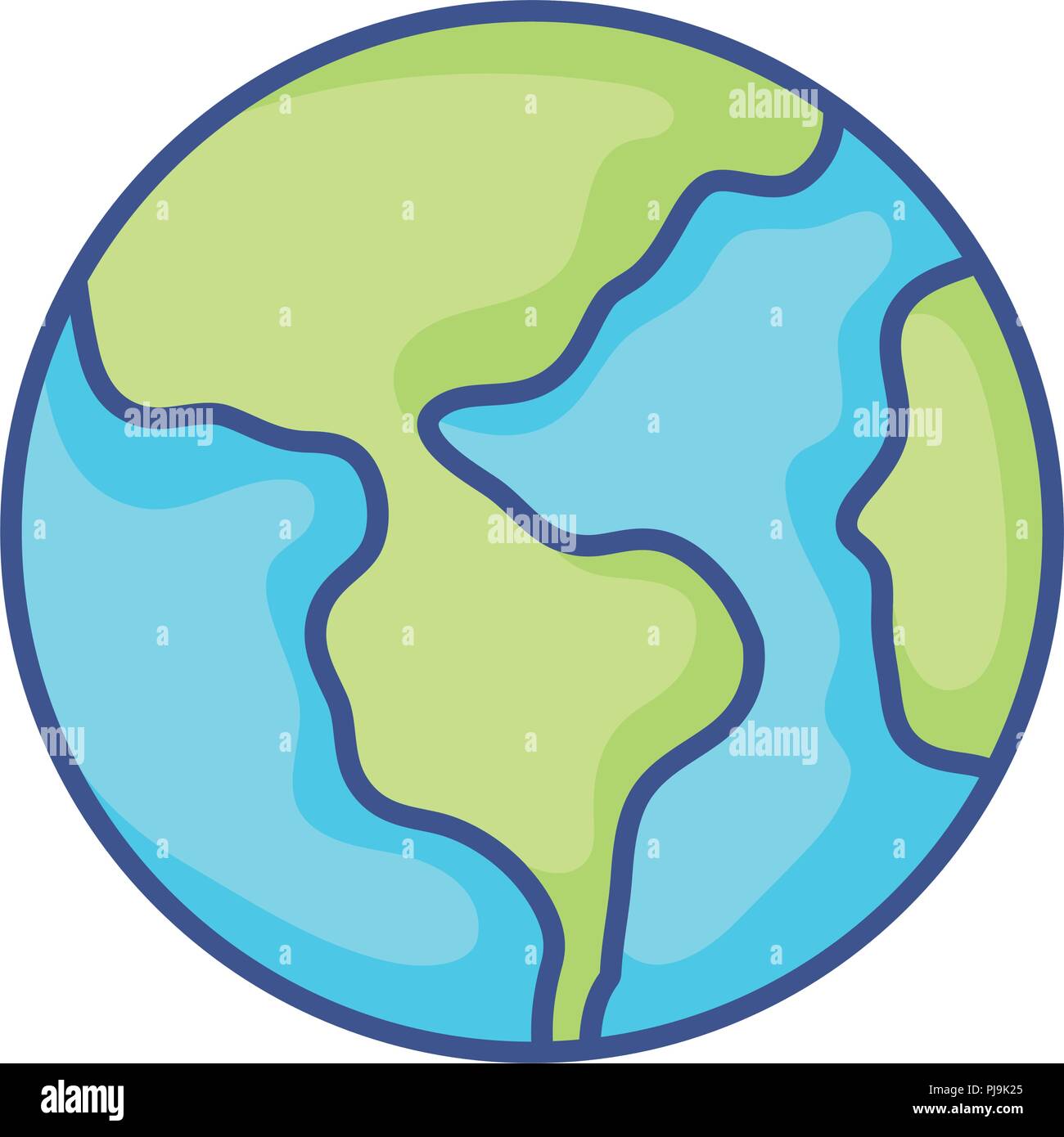 earth planet icon over white background, vector illustration Stock ...