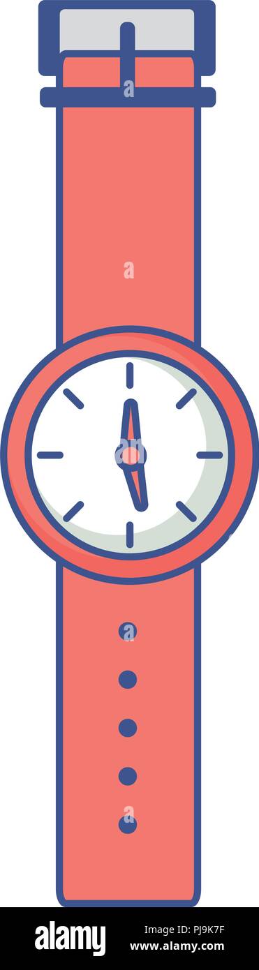 modern watch icon over white background, vector illustration Stock ...
