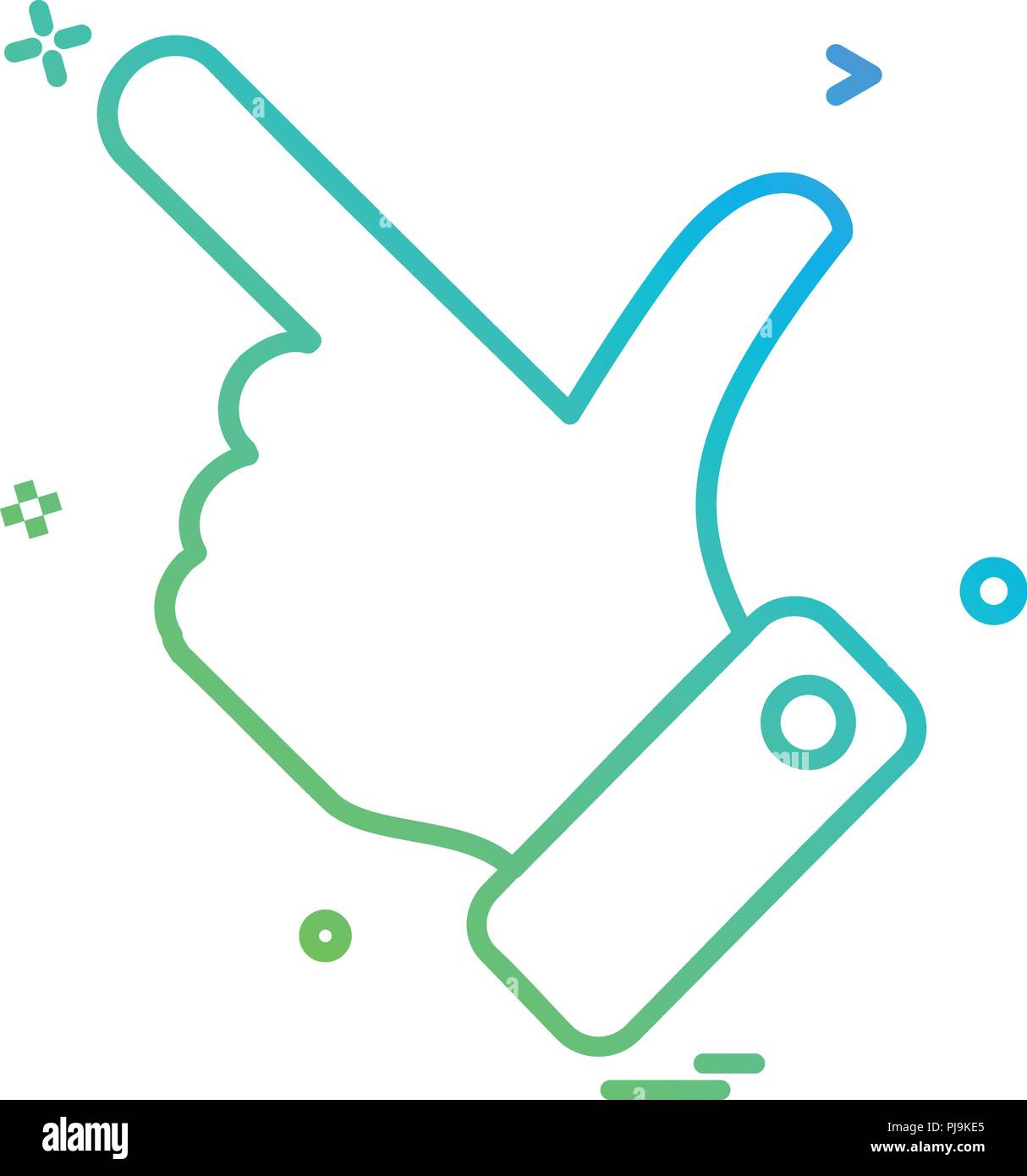 hand choose click icon vector design Stock Vector Image & Art - Alamy