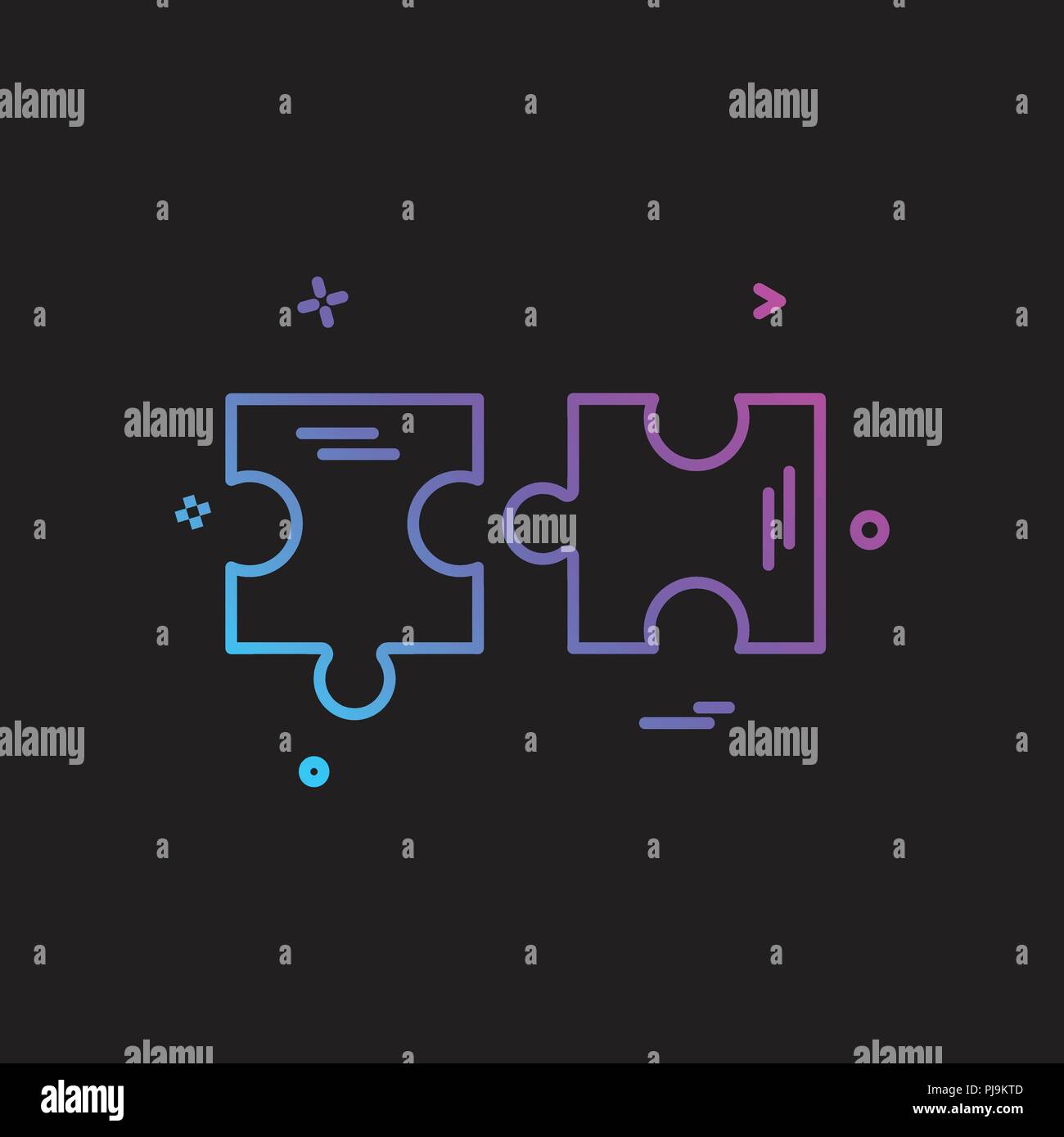 Puzzle icon design vector Stock Vector Image & Art - Alamy