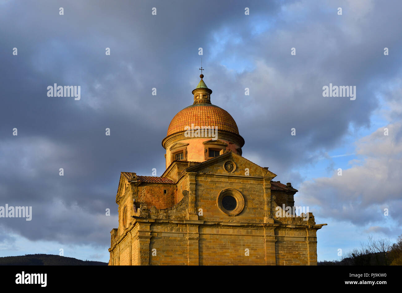 Santa Maria Nuova (Church of St Mary the New) with evening clouds in ...