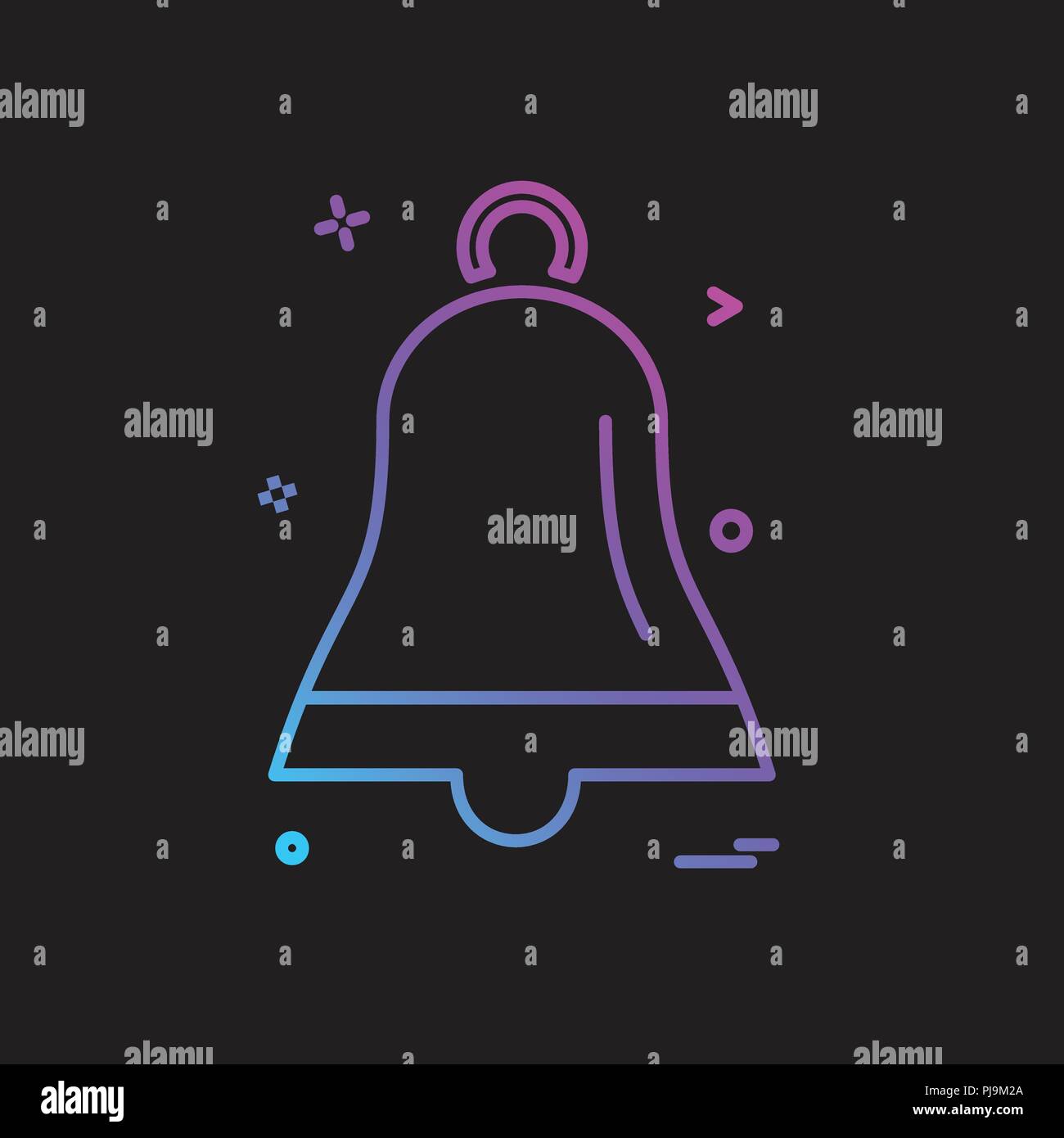 Bell icon design vector Stock Vector Image & Art - Alamy