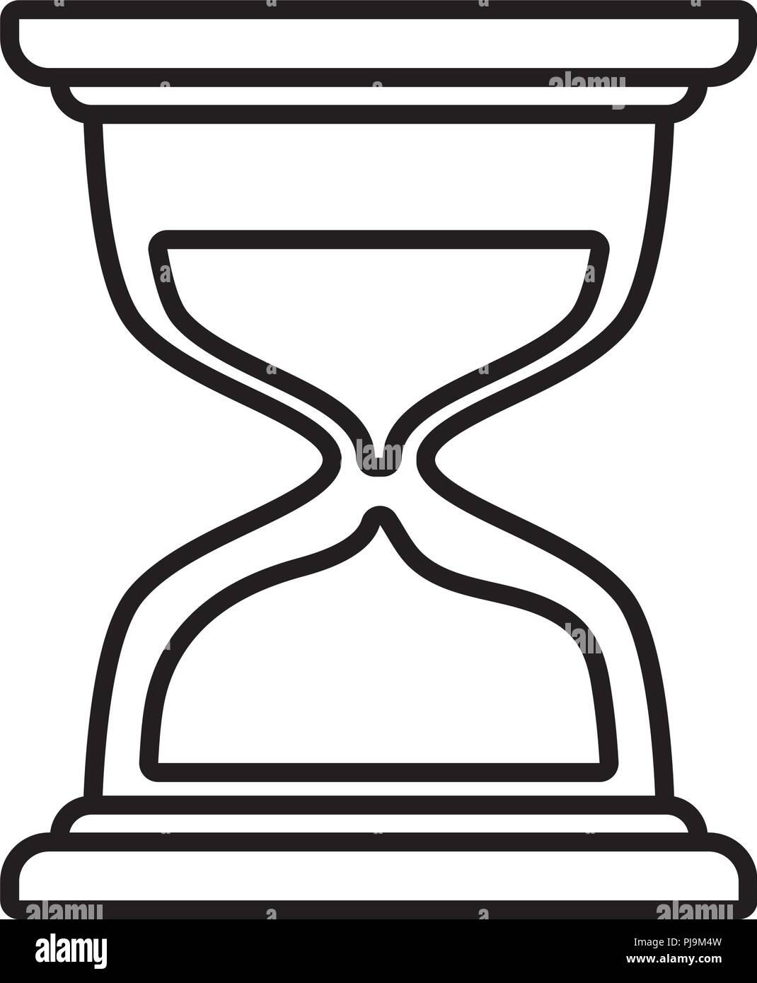 hourglass icon over white background, vector illustration Stock Vector ...