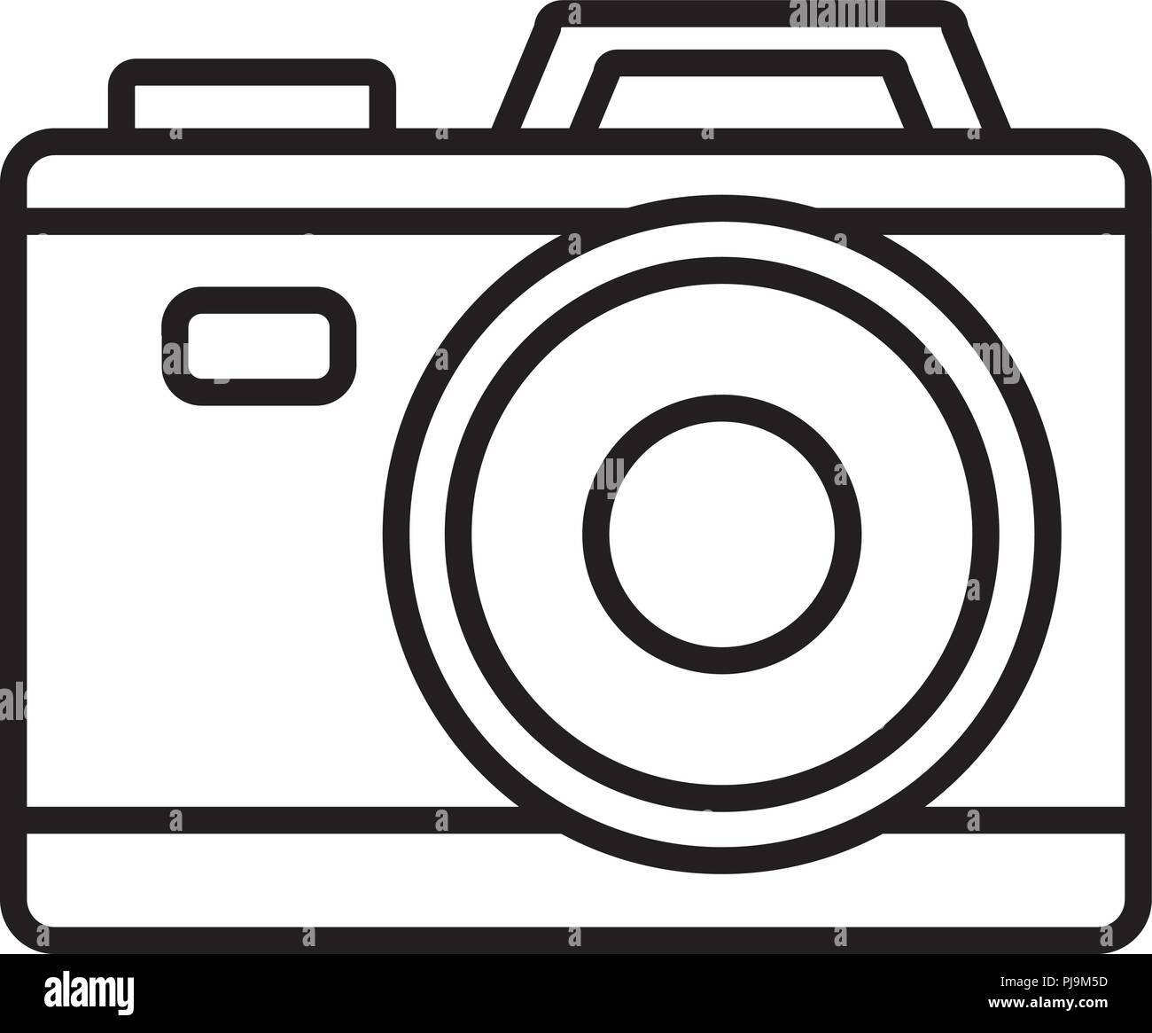 photographic camera over white background, vector illustration Stock ...