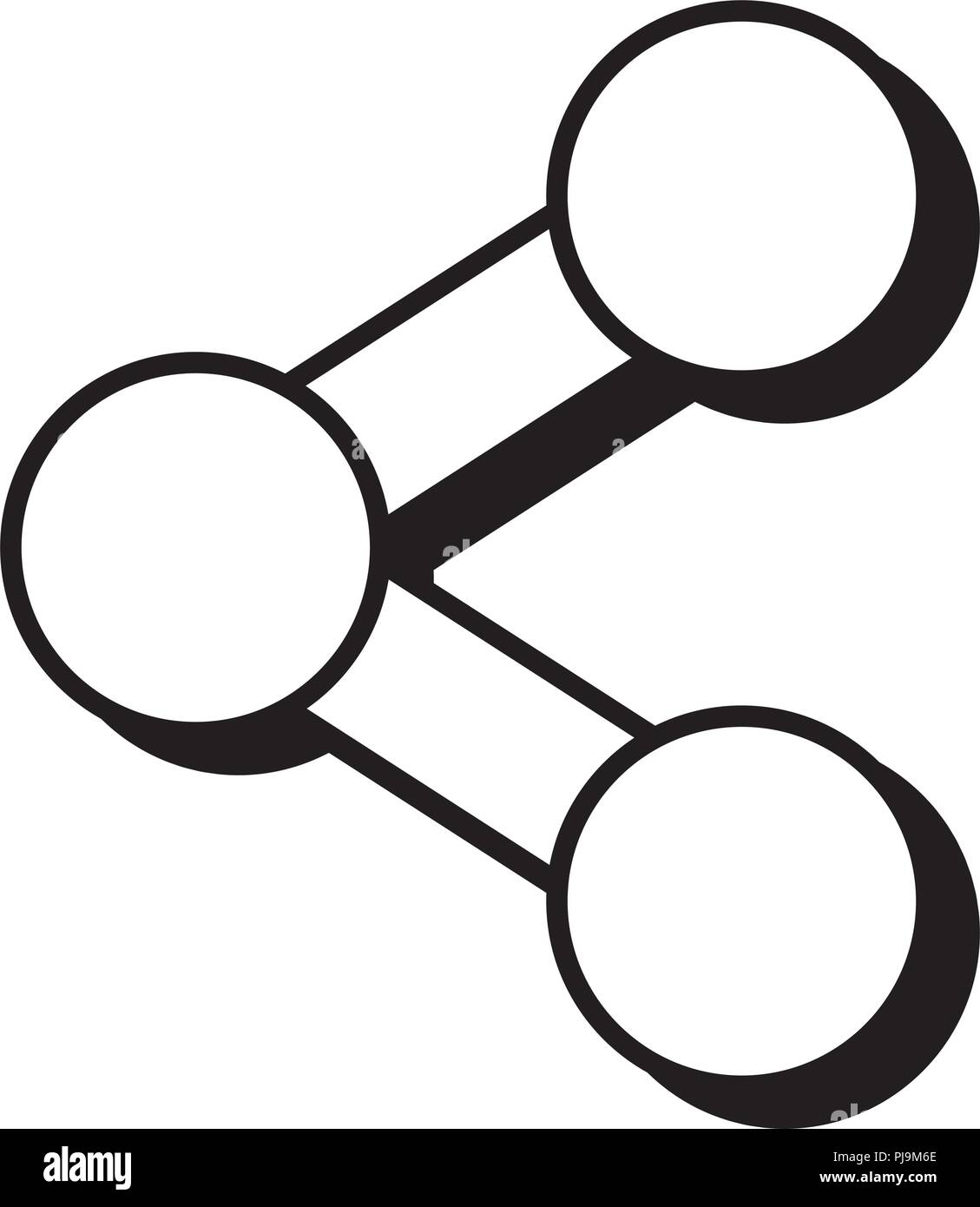 share symbol over white background, vector illustration Stock Vector ...