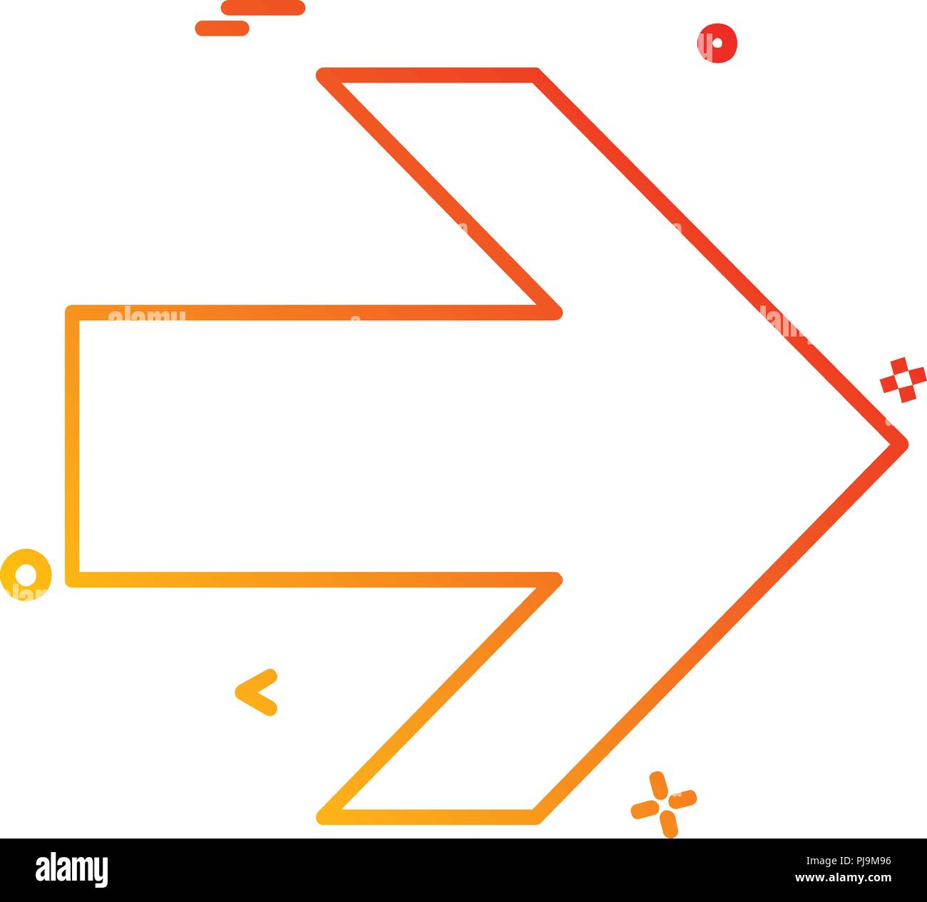 Arrows icon design vector Stock Vector Image & Art - Alamy