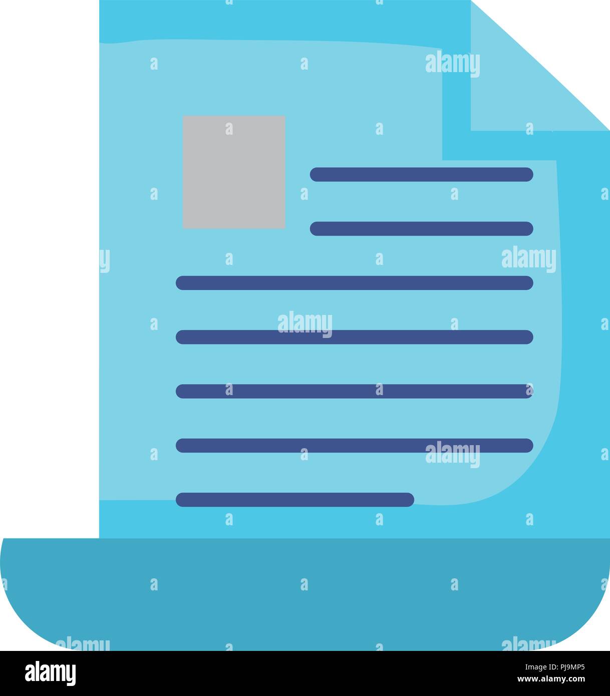 business document over white background, vector illustration Stock ...