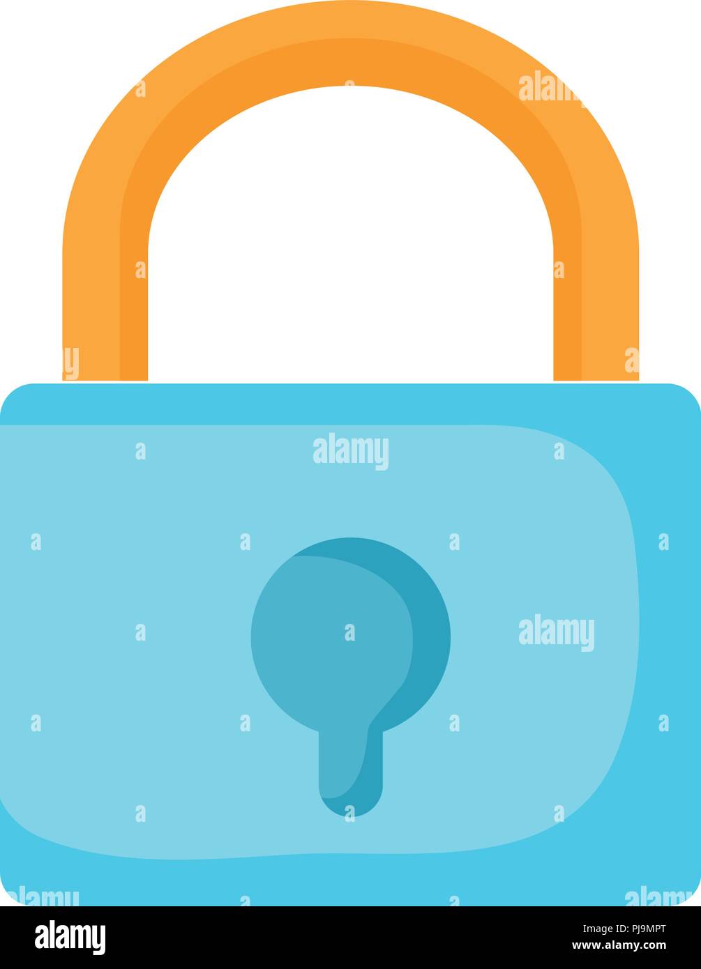 security padlock icon over white background, vector illustration Stock ...