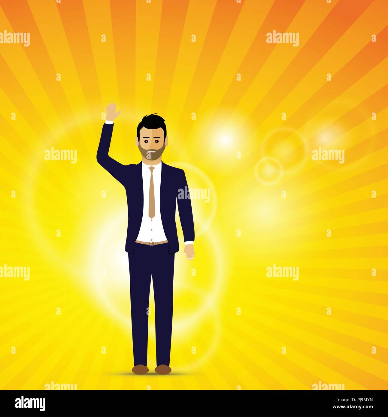 Male hand holding white Stock Vector Images - Alamy