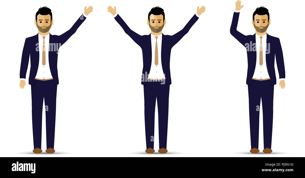 set of three men in suits Stock Vector Image & Art - Alamy