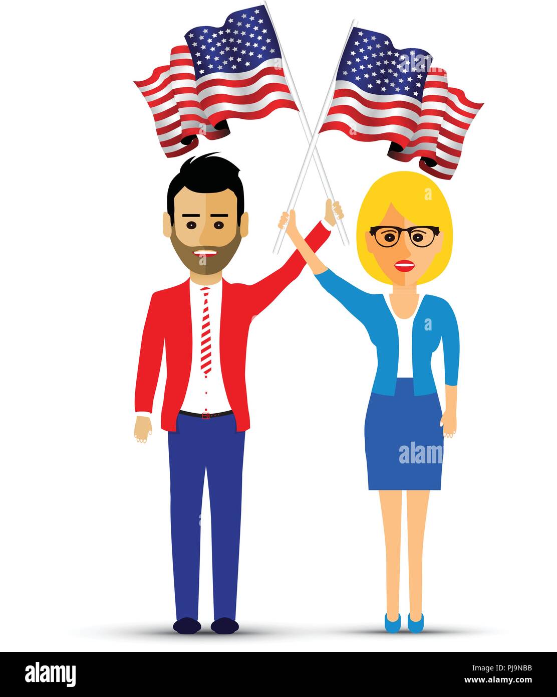 Flags tie Stock Vector Images - Alamy