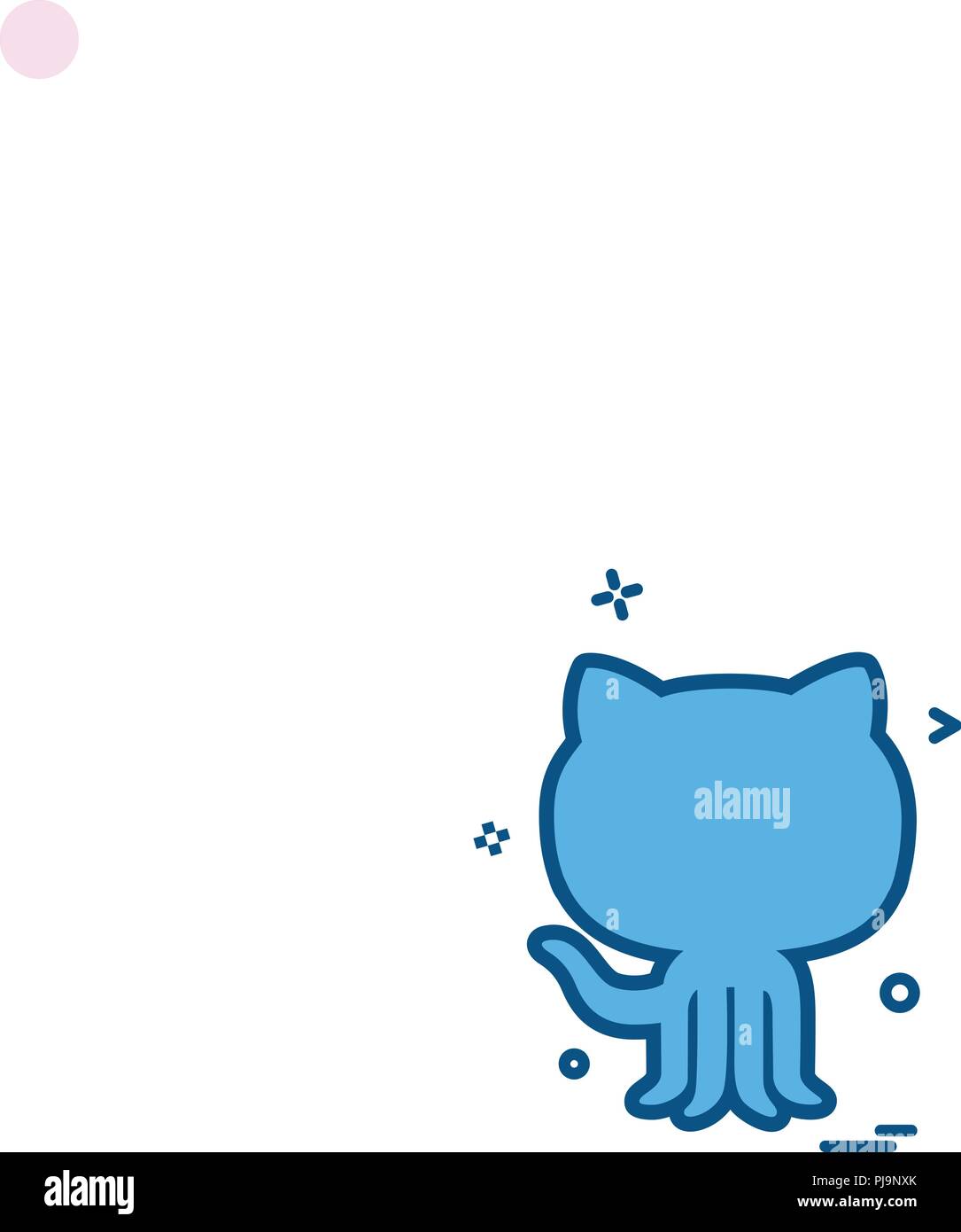 Github icon design vector Stock Vector Image & Art - Alamy