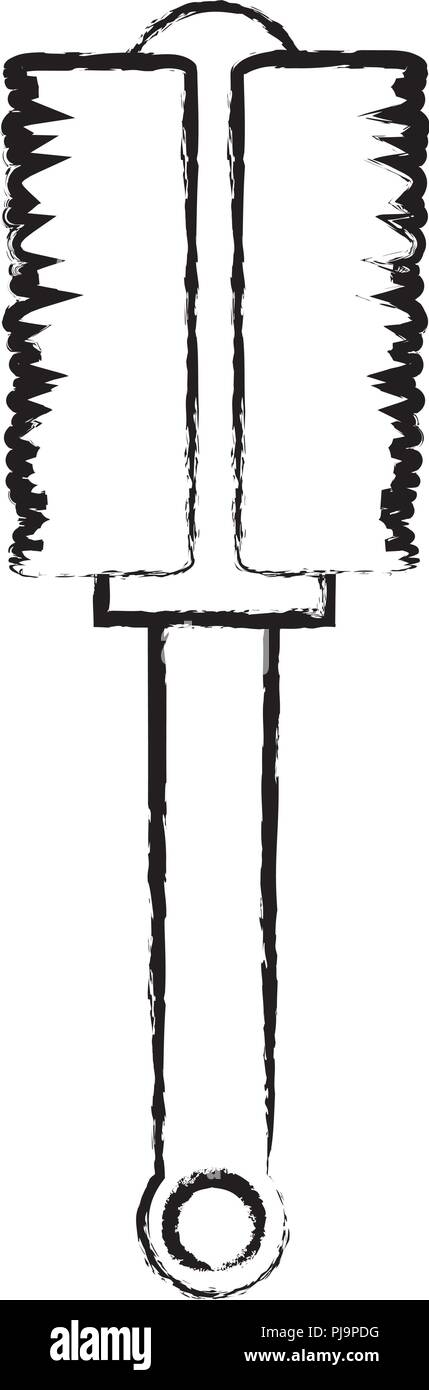 pet shop design with pet brush over white background, vector ...