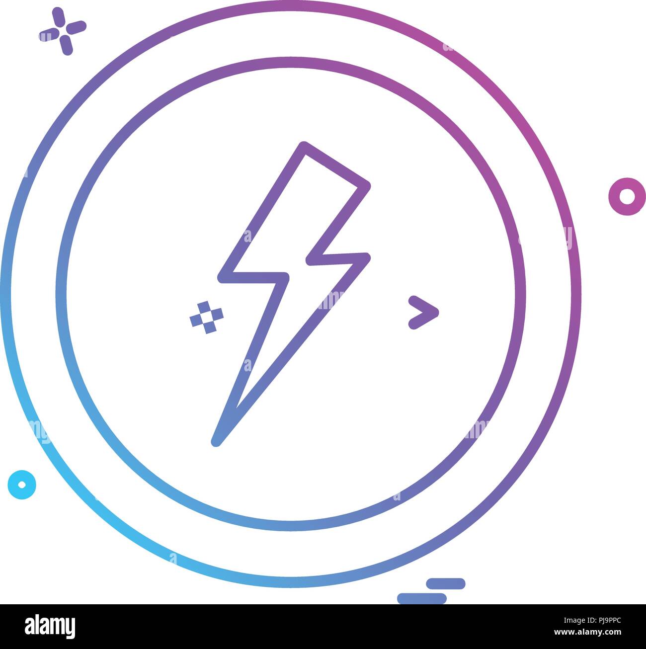 Electric current icon design vector Stock Vector Image & Art - Alamy