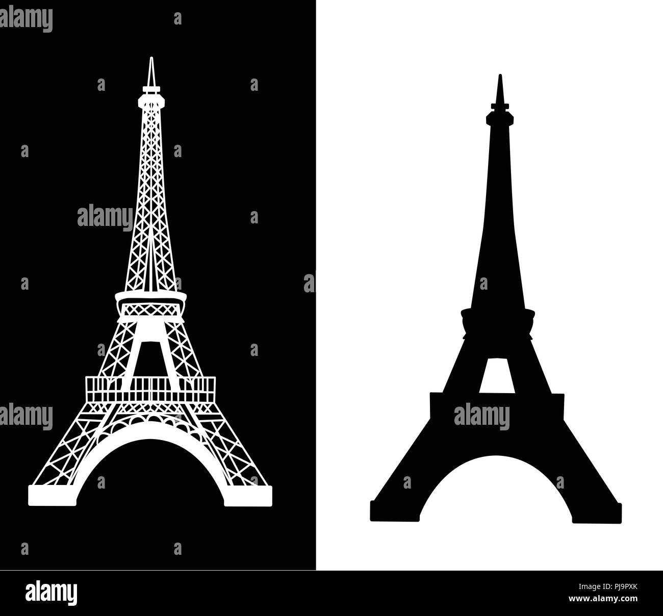 Eiffel tower isolated vector illustration Stock Vector Image & Art - Alamy