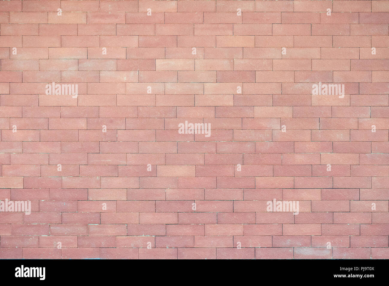 Outdoor background of new red brick wall Stock Photo - Alamy