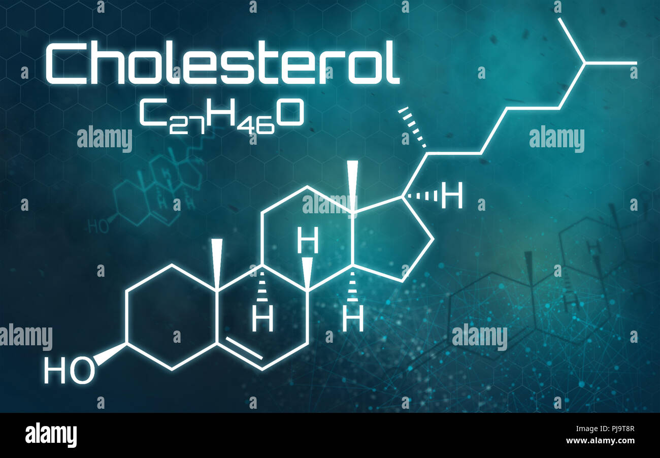 Chemical formula of Cholesterol Stock Photo - Alamy