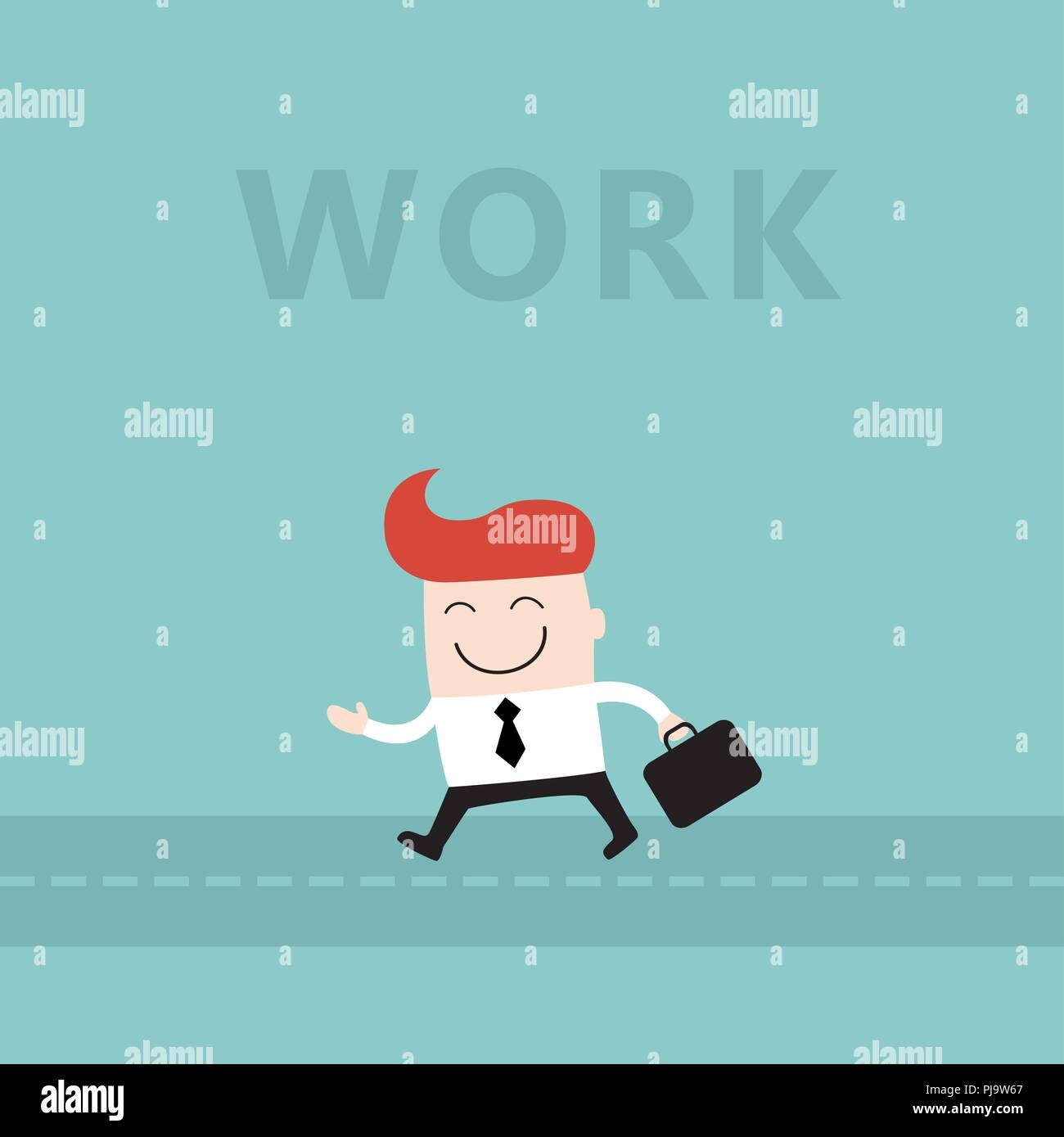 Happy paperwork Stock Vector Images - Alamy
