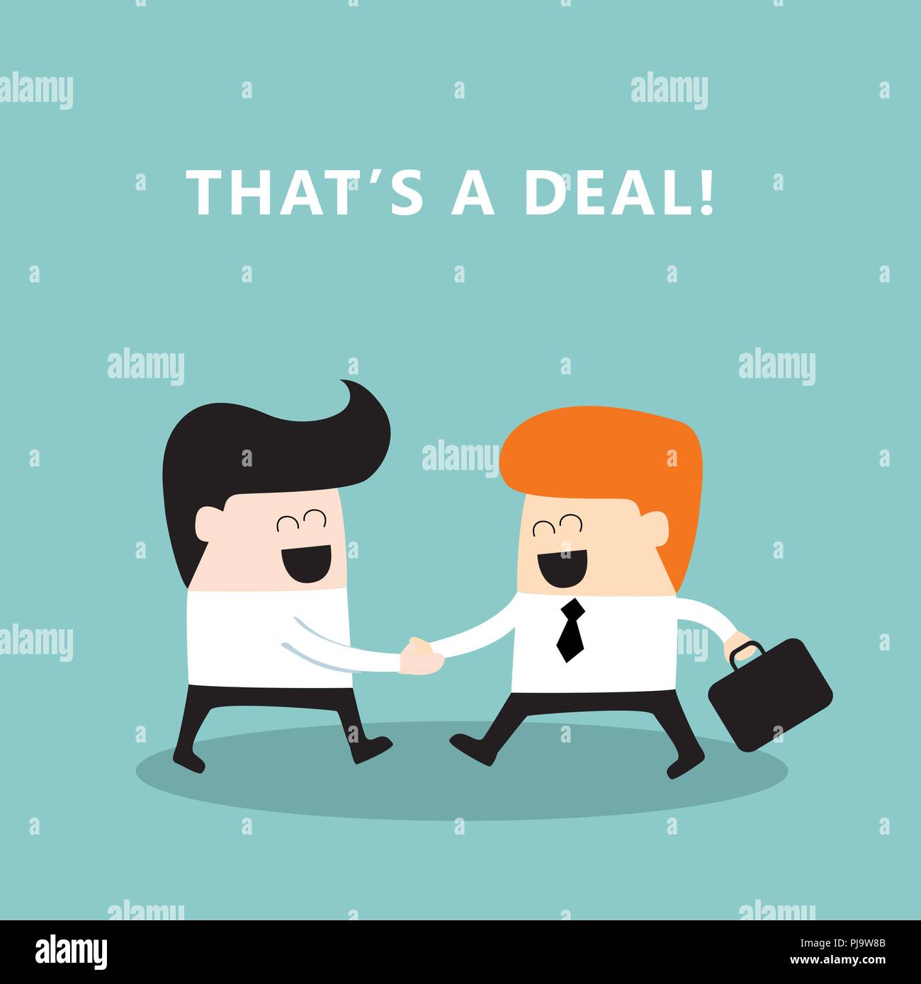 Business people shaking hands Businessmen making a deal successful ...