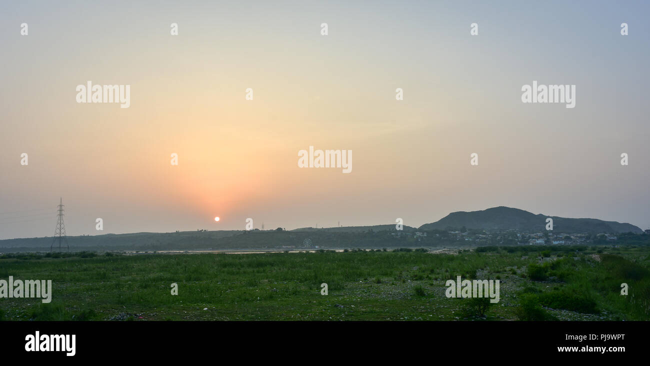 Beautiful Sunset at Indus River also known as Sawat river and sindh ...