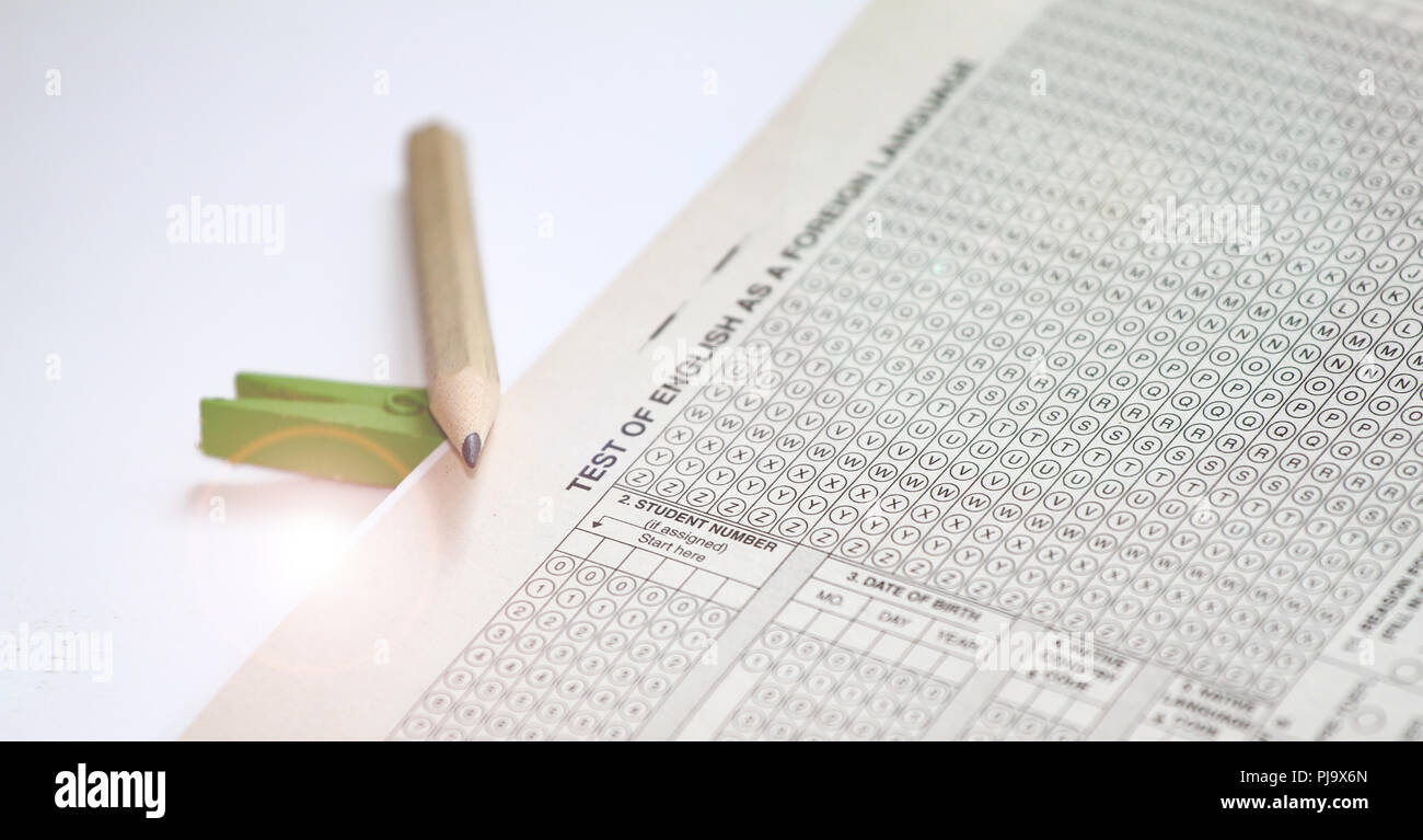 Answer sheet for test. English test choose the right answer. English ...