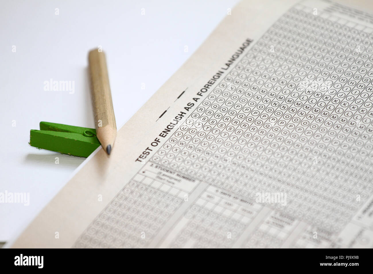 Answer sheet for test. English test choose the right answer. English ...