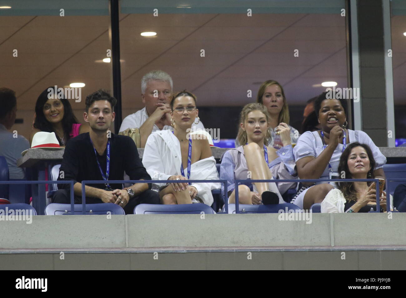 Gigi Hadid Bella Hadid At Tennis US Open 9-4-2018 Photo by John Barrett ...