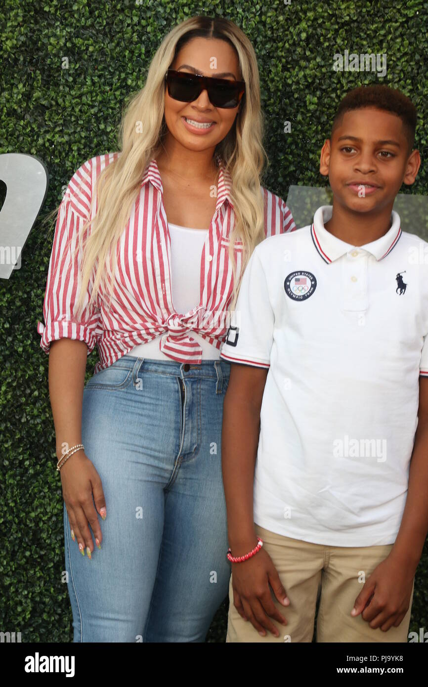 LaLa Anthony and son Klyan At Tennis US Open 9-4-2018 Photo by John ...