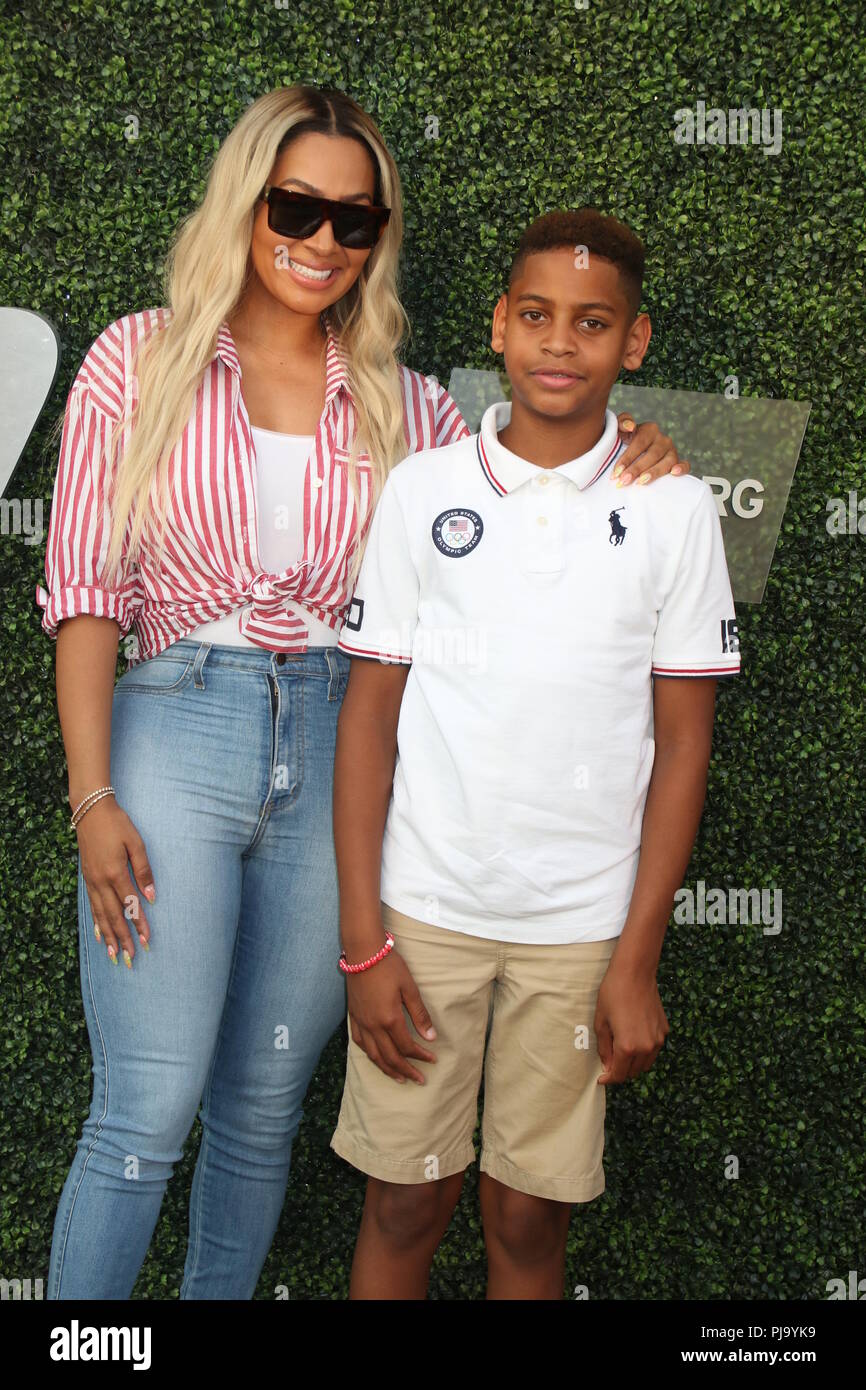 LaLa Anthony and son Klyan At Tennis US Open 9-4-2018 Photo by John ...