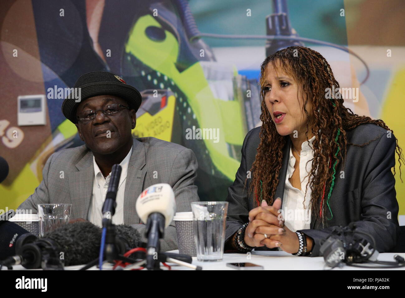 Neville Staple and his wife Christine Sugary Staple during a press ...