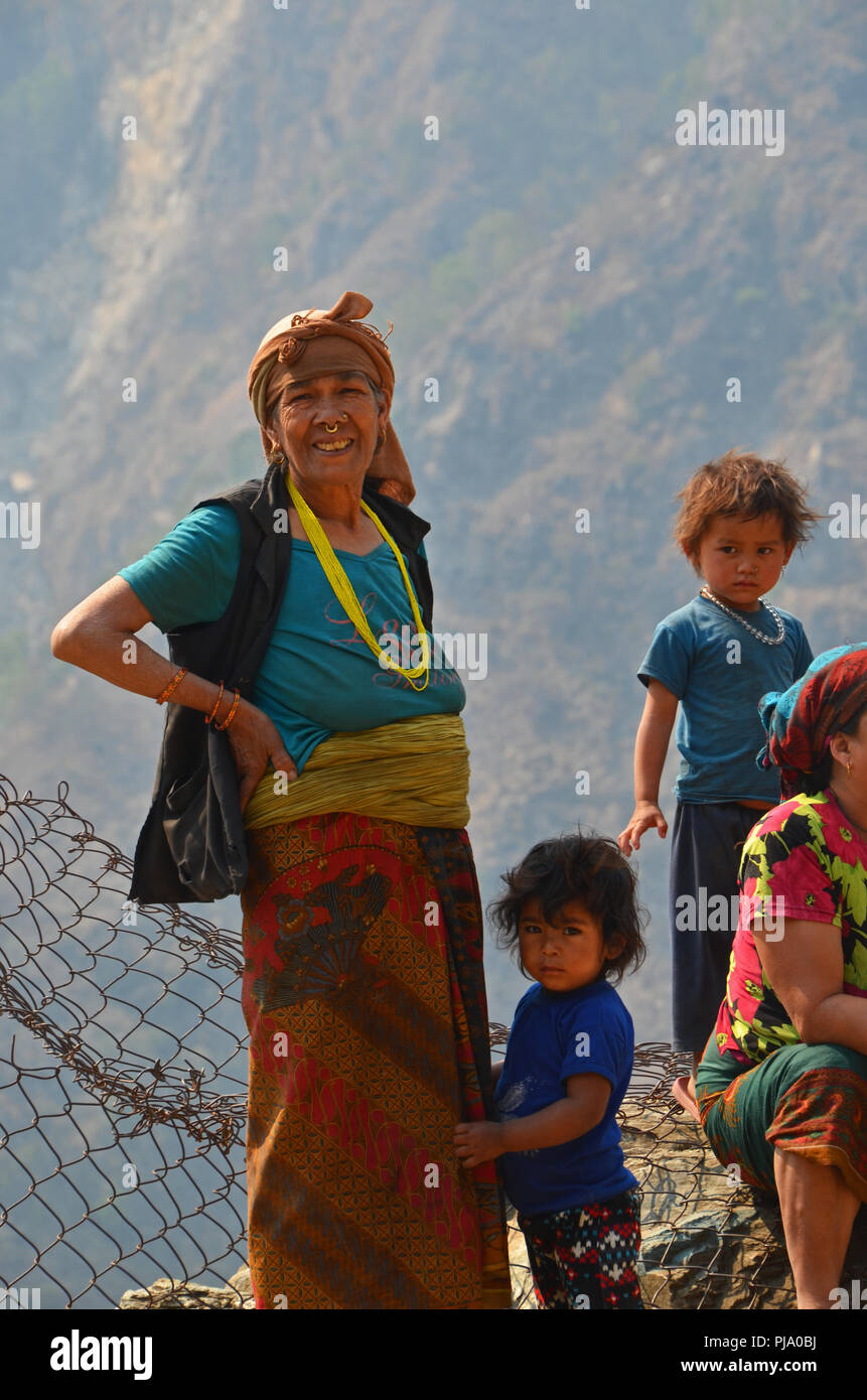 Dalit (untouchable) people in the village of Tamakhani, Solukhumbu ...