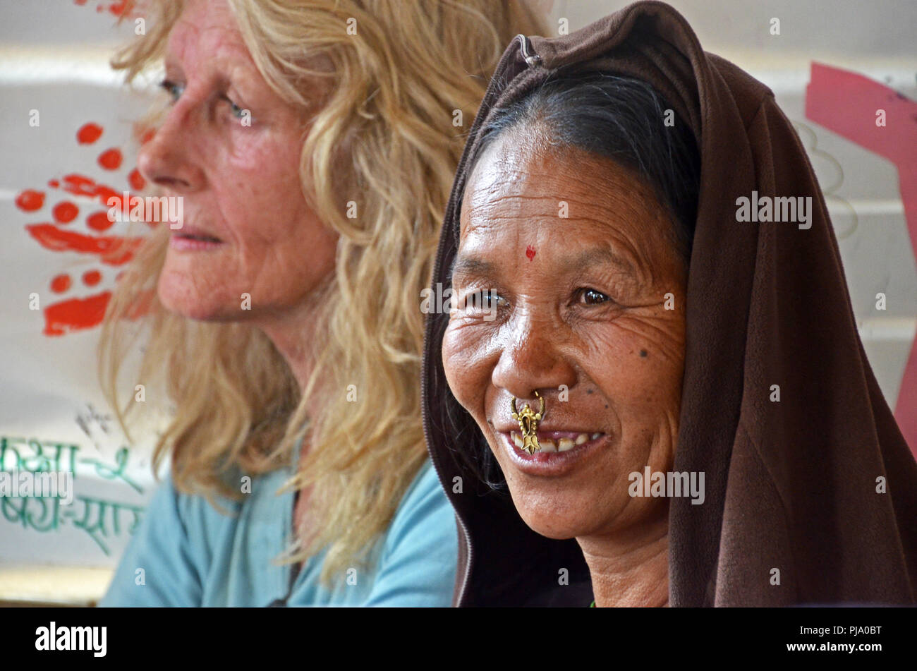 A Dalit (untouchable) woman in the village of Tamakhani, Solukhumbu ...