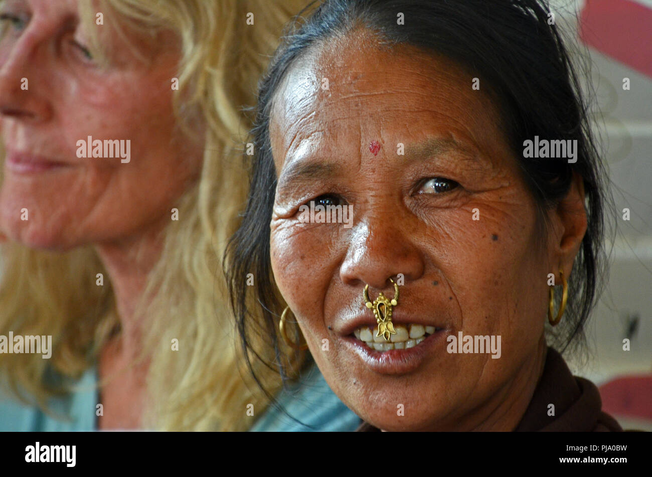 A Dalit (untouchable) woman in the village of Tamakhani, Solukhumbu ...