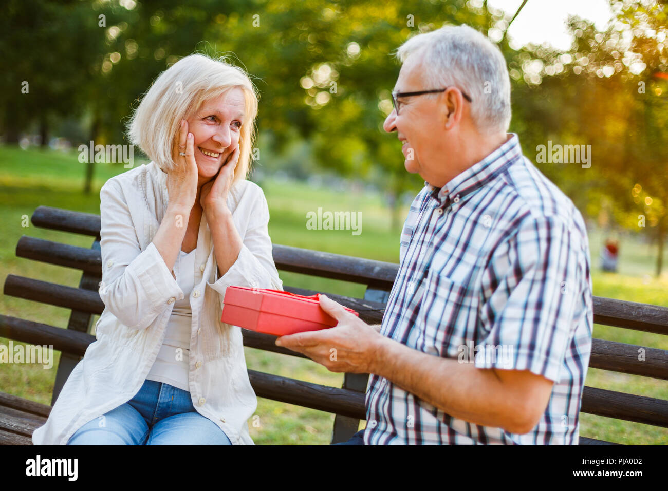 Delighted happy people showing hi-res stock photography and images - Alamy