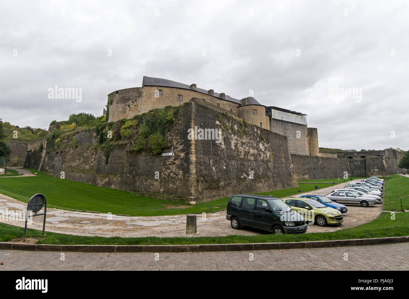 Le Chateau Fort Sedan outside the small town of Sedan in the Ardennes ...