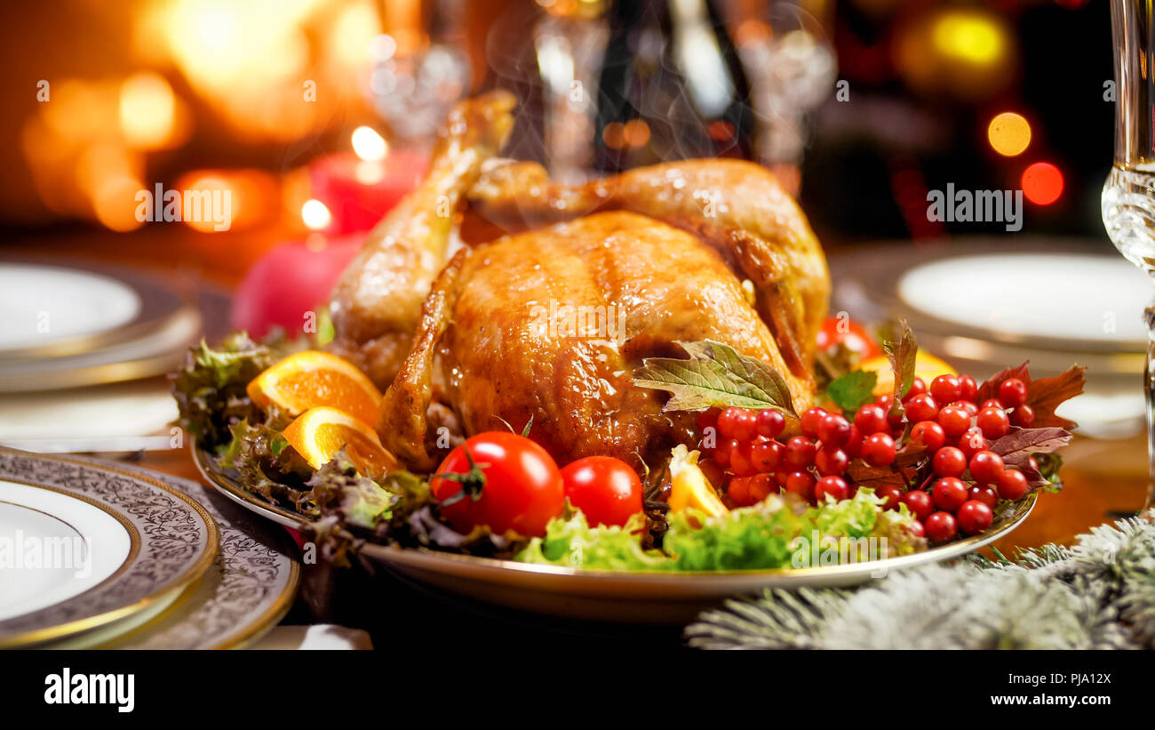 Family meal table indoors chicken hi-res stock photography and images ...
