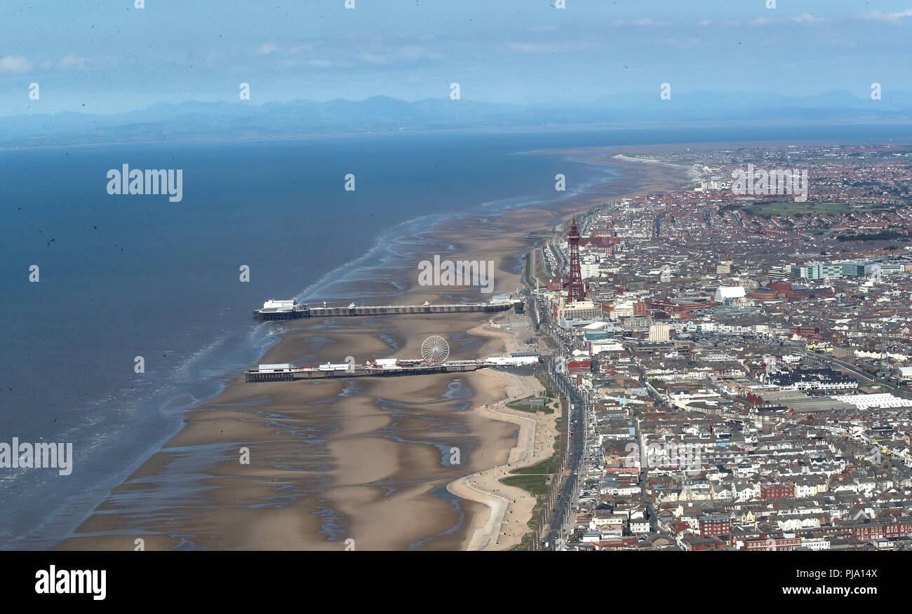 Aerial view of blackpool hi-res stock photography and images - Alamy