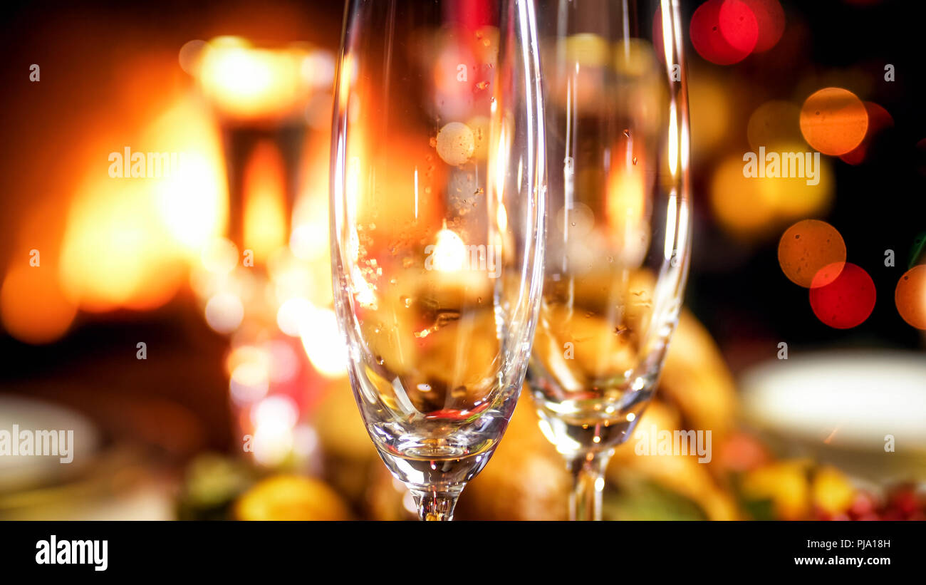 Empty champagne flutes bottle hi-res stock photography and images - Alamy