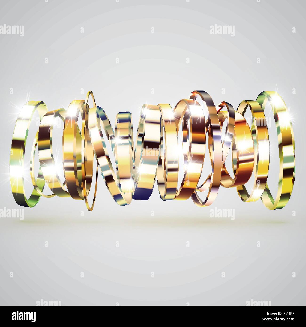 Golden rings background, vector illustration Stock Vector Image & Art ...